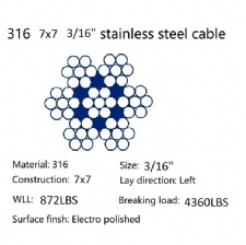 Stainless Steel Cable 7x7